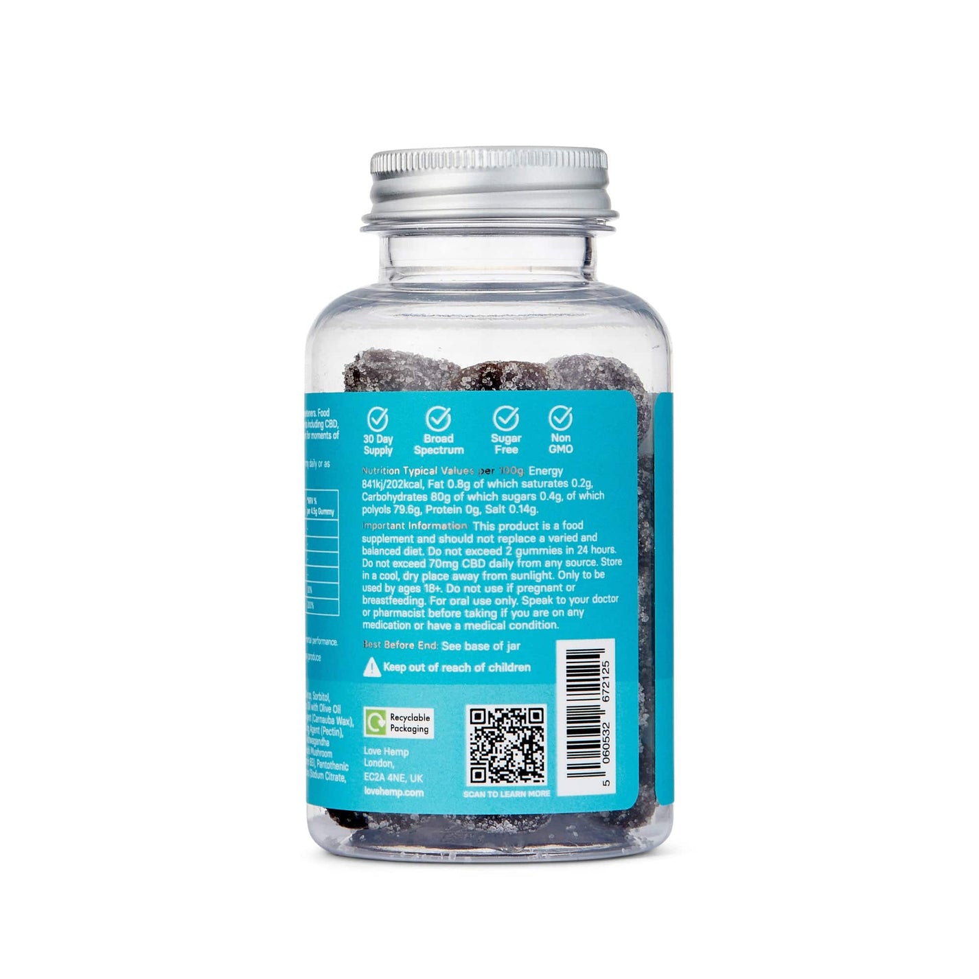 Love Hemp Stay Calm Gummies | 30 CBD Mood Support Gummies