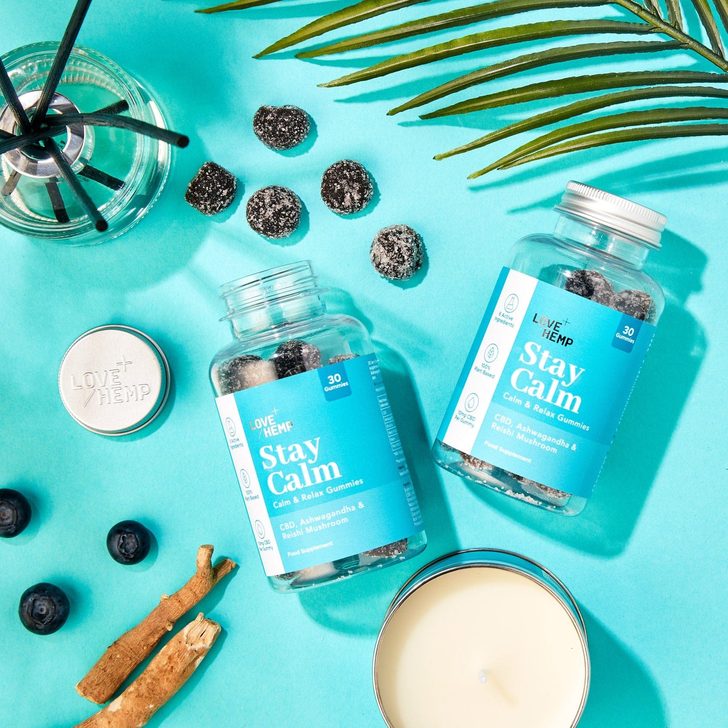 Love Hemp Stay Calm Gummies | 30 CBD Mood Support Gummies